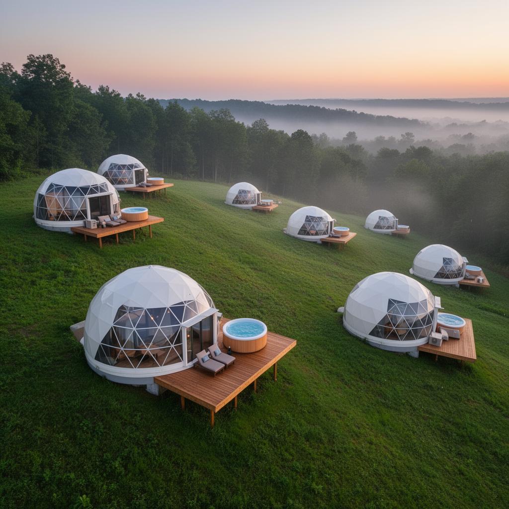 Domos Geodésicos de Luxo para Glamping | American Domos